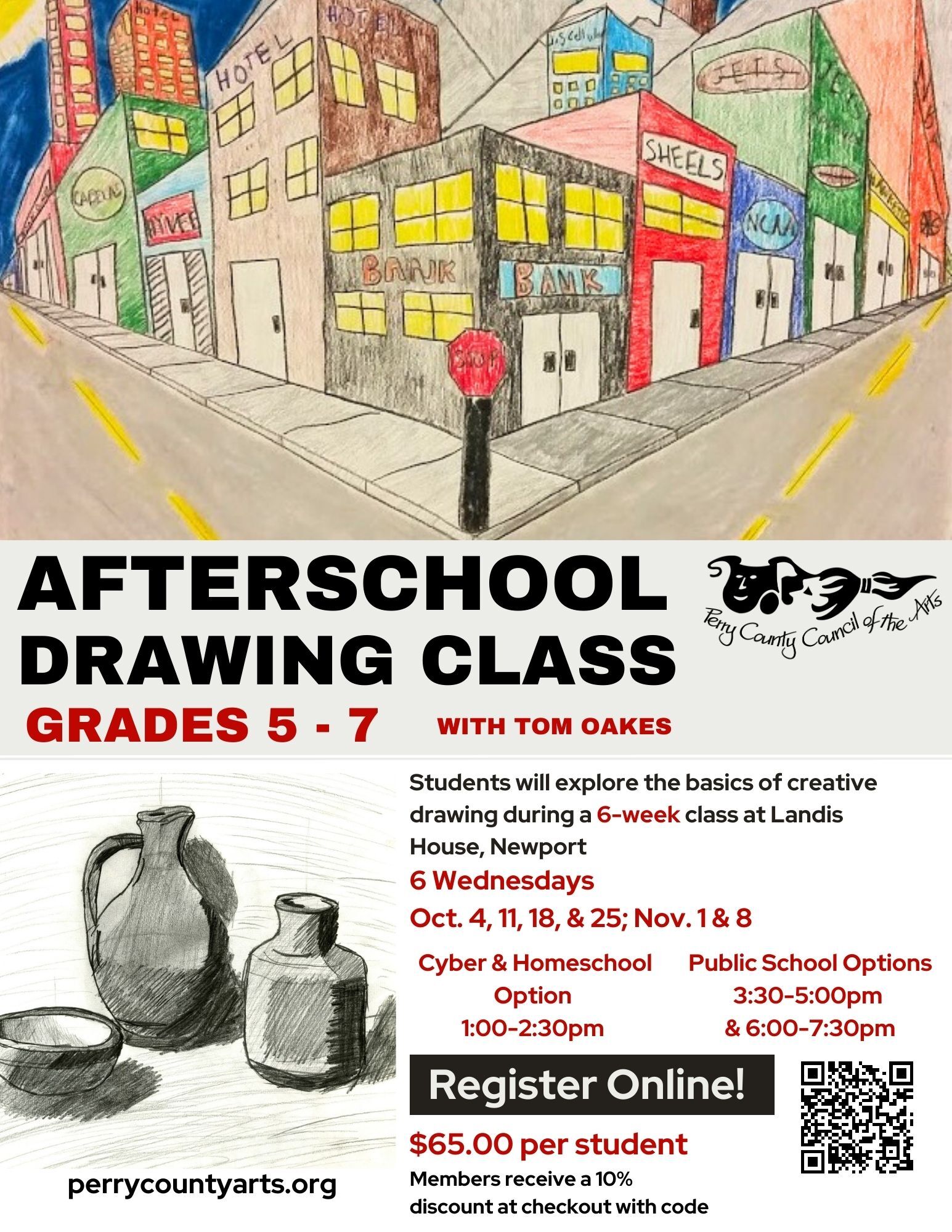 Afterschool Drawing Class (Grades 5-7) | Perry County Council of the Arts